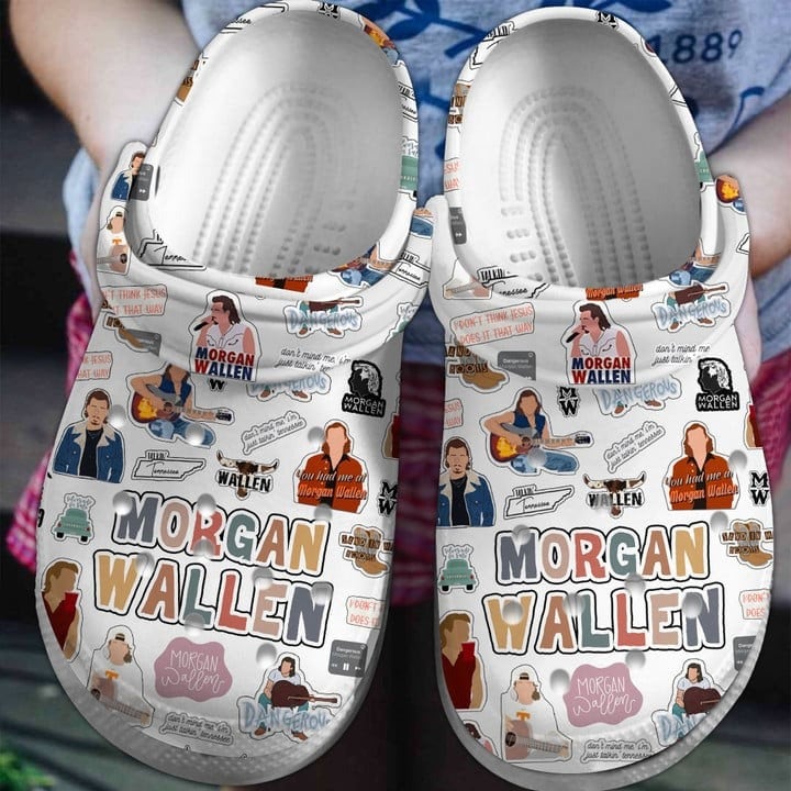 Morgan Wallen Crocs Concert, Sandals, Shoes, Morgan Wallen | Inspire Uplift