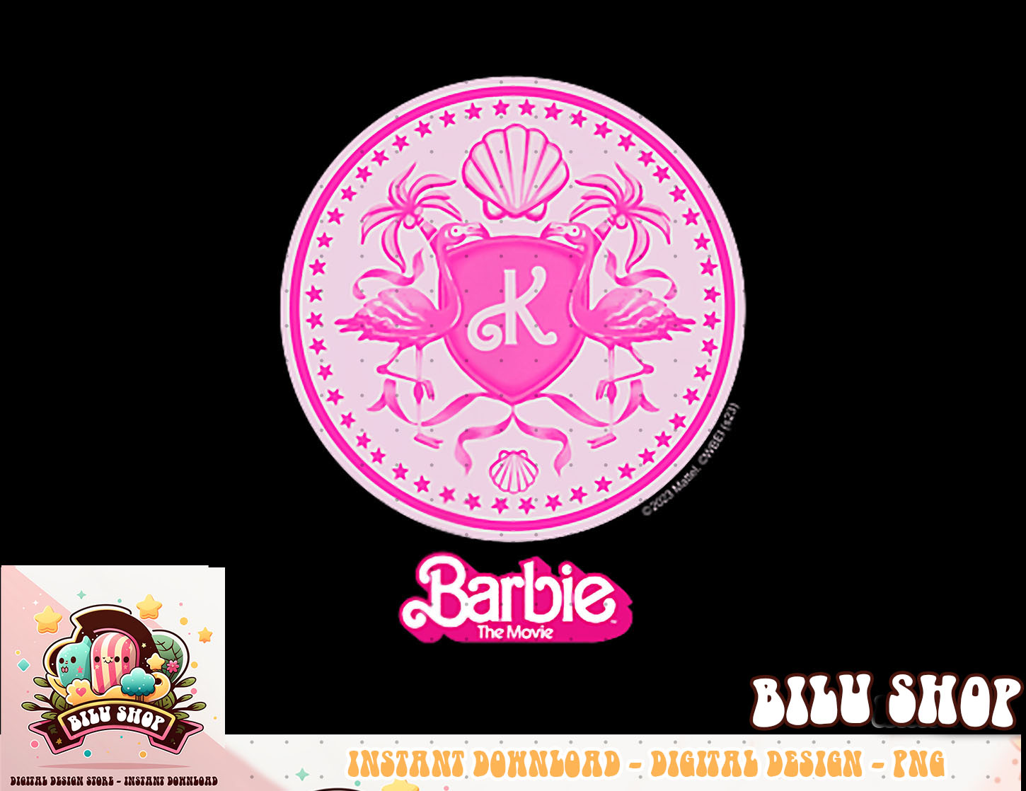 Barbie The Movie - Ken Flamingo Badge png, sublimation copy | Inspire ...