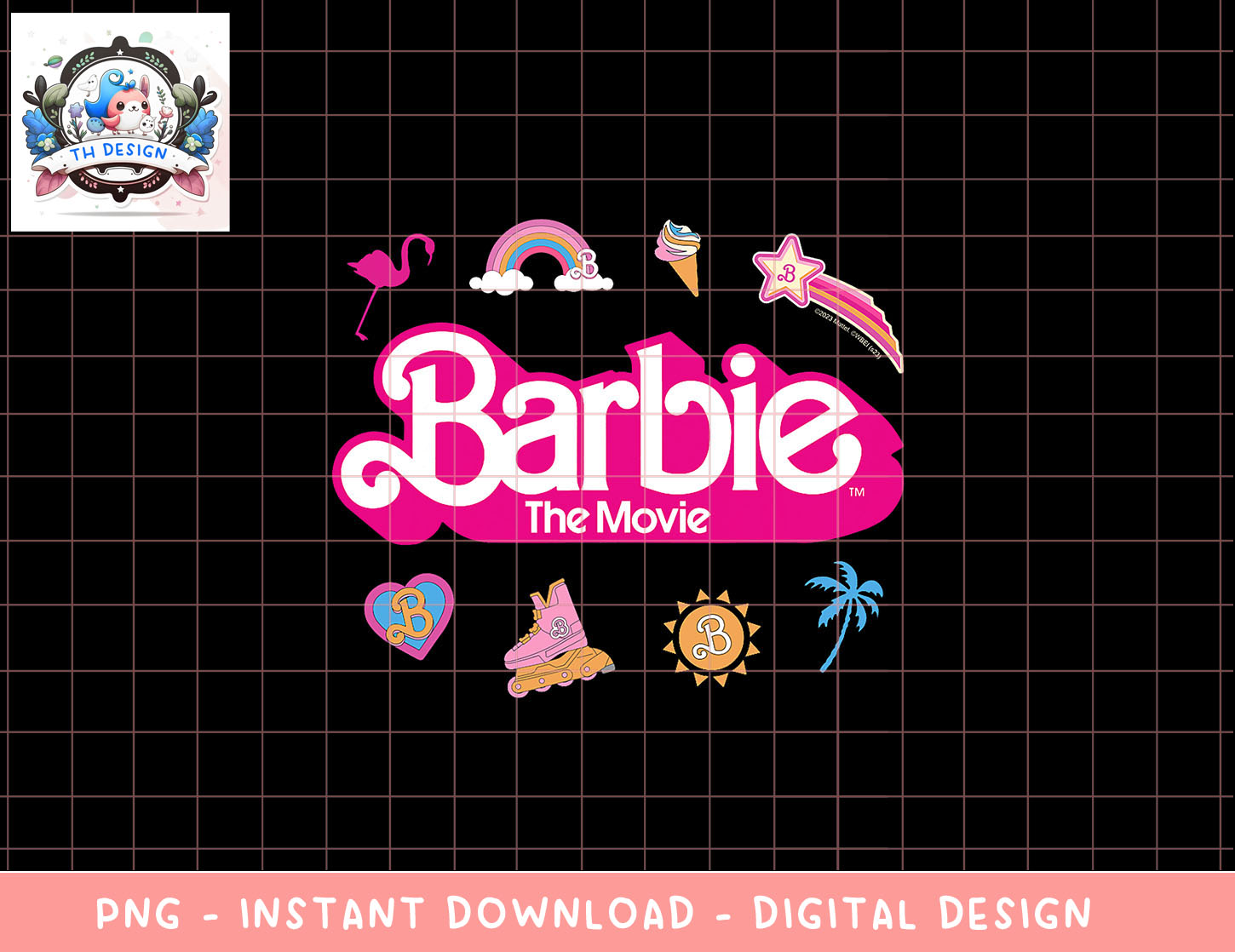 Barbie The Movie - Movie Logo Icons png, sublimation copy | Inspire Uplift