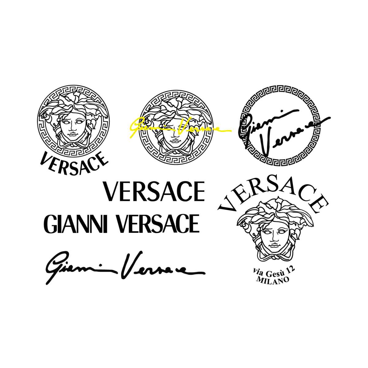 Versace Logo Svg Bundle, Trending Svg, Versace Svg, Gianni V | Inspire ...