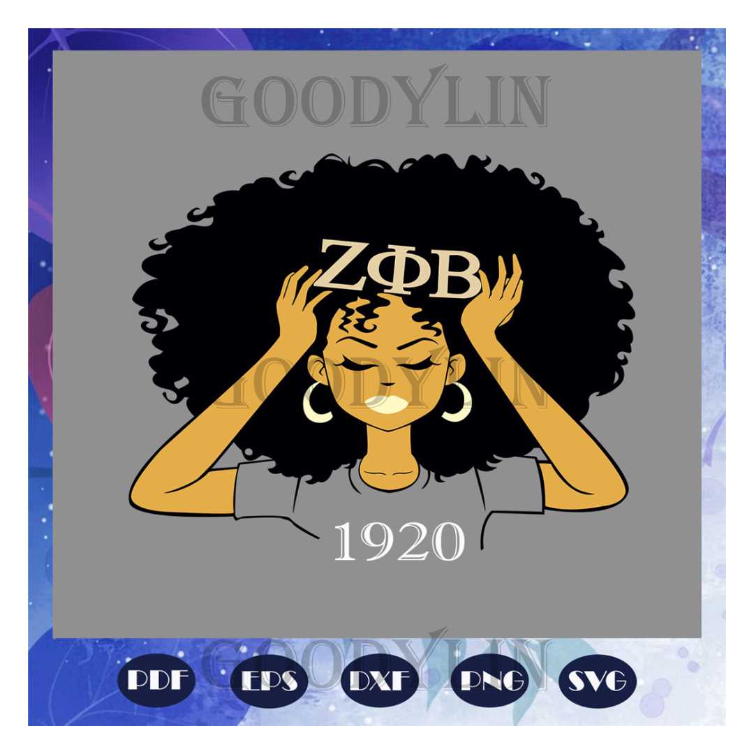 Black girl 1920, zeta svg, 1920 zeta phi beta, Zeta Phi beta - Inspire ...
