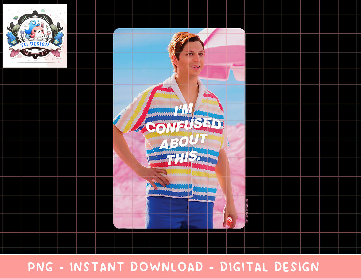 Barbie The Movie Allan Confused png, sublimation copy | Inspire Uplift