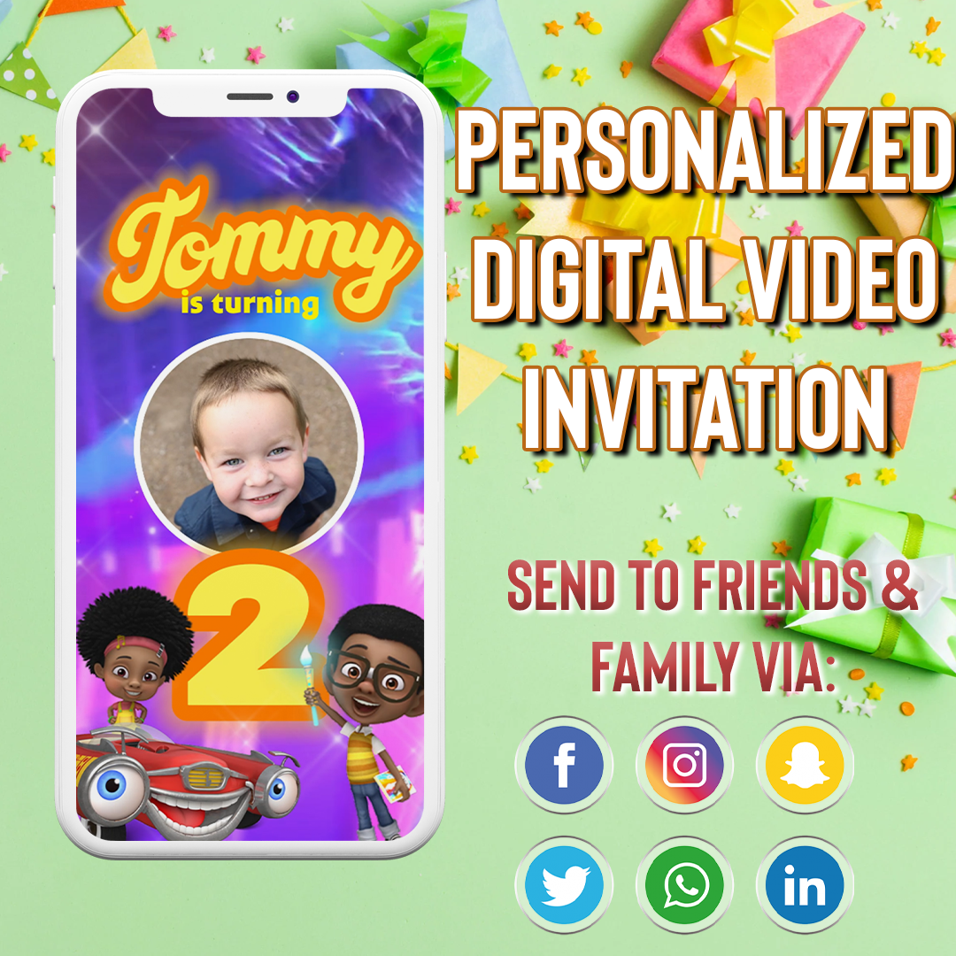 Motown Magic Video Invitation, Birthday Animated Invitation | Inspire ...