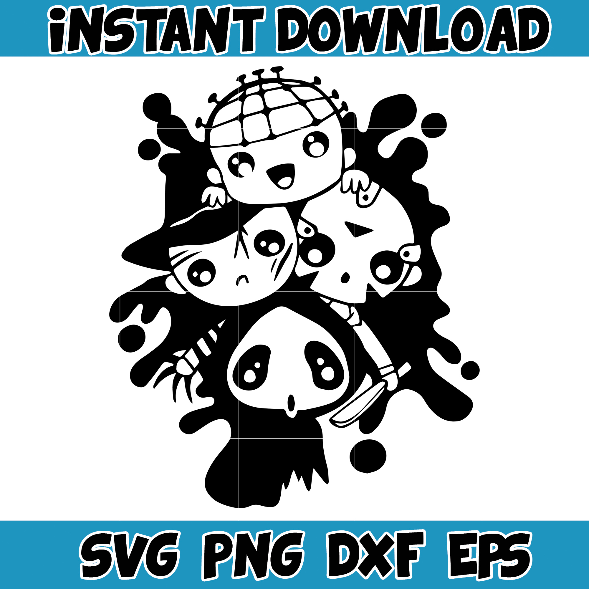 Halloween Svg, Horror Svg, Horror Characters Svg File for Cr - Inspire ...