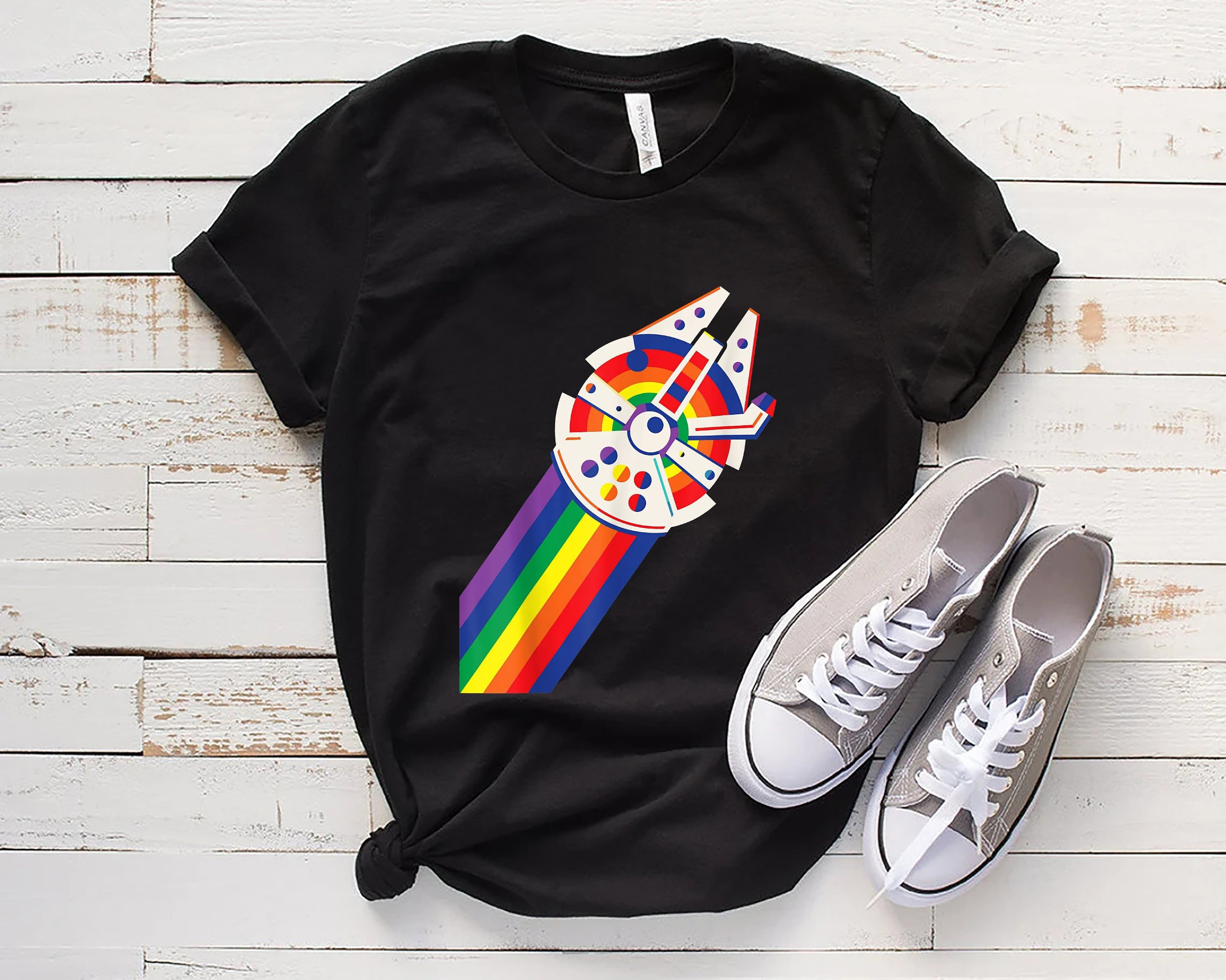 Colored Millennium Falcon, Rainbow Millennium Falcon, Disney | Inspire ...