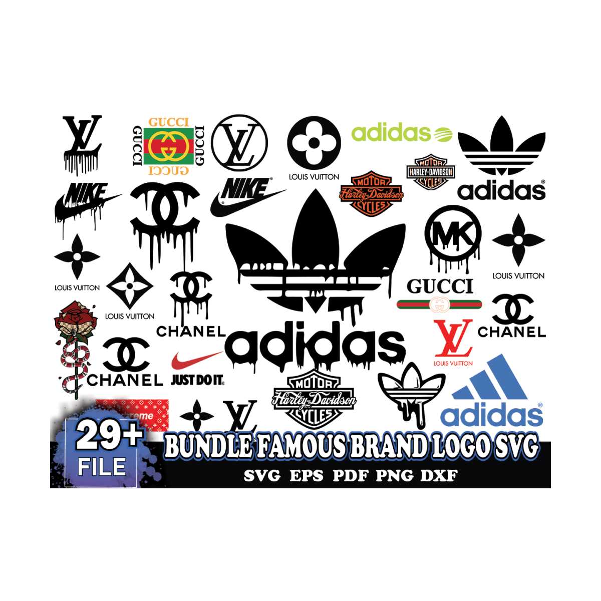 Bundle Famous Brand Logo Svg, File For Cricut | Inspire Uplift