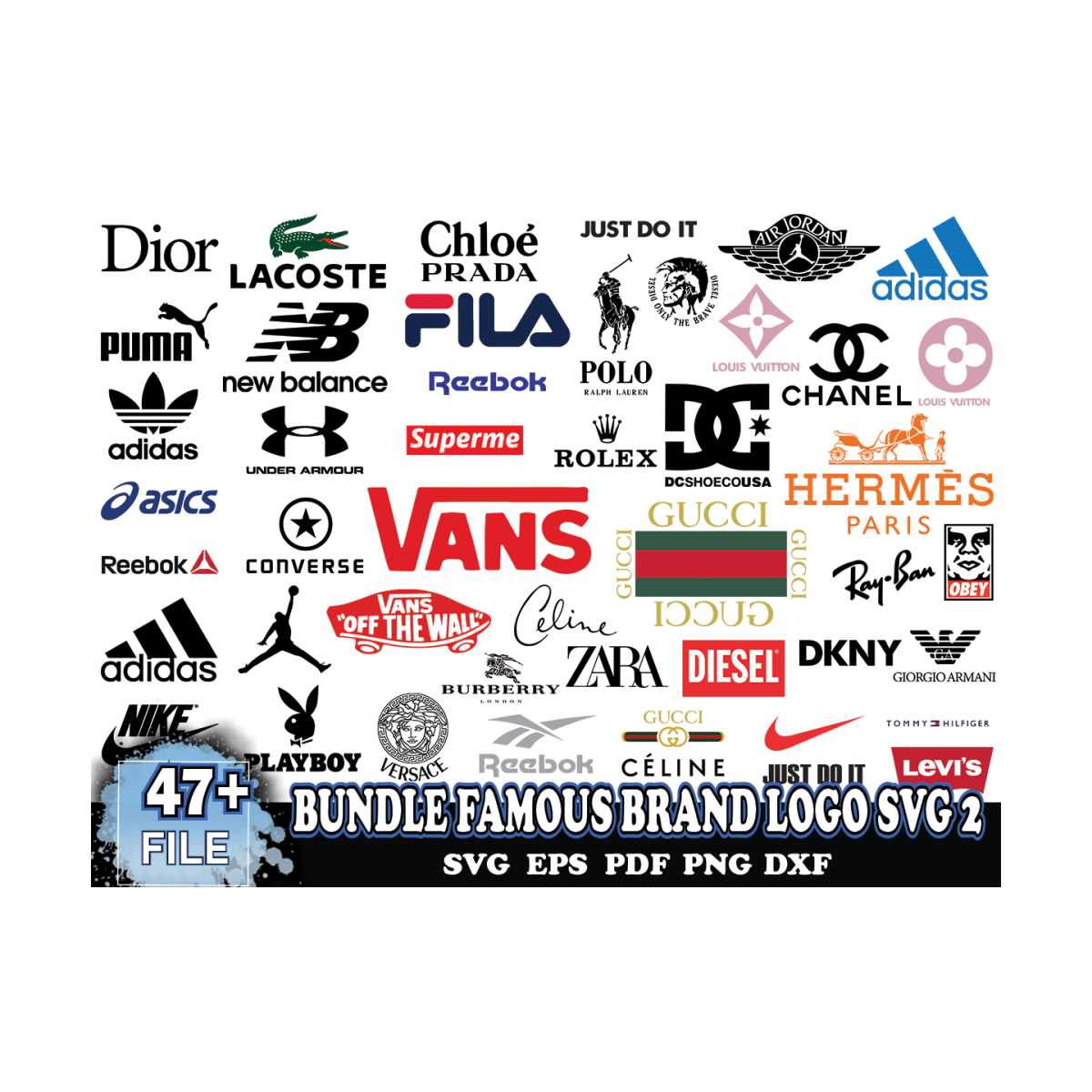 Bundle Famous Brand Logo Svg 2, File For Cricut | Inspire Uplift