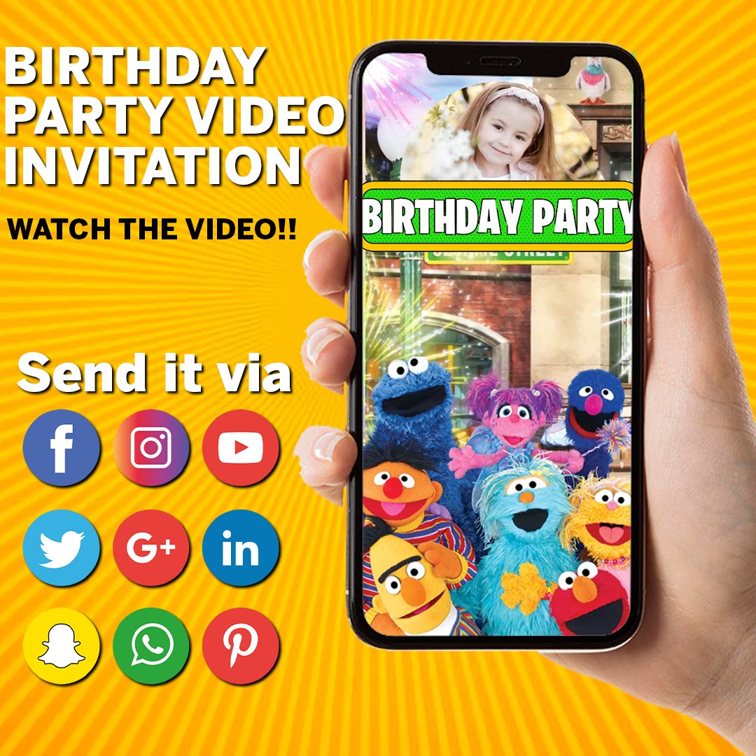 Birthday Video Invitation, Party labels, Video Invitation, I | Inspire ...