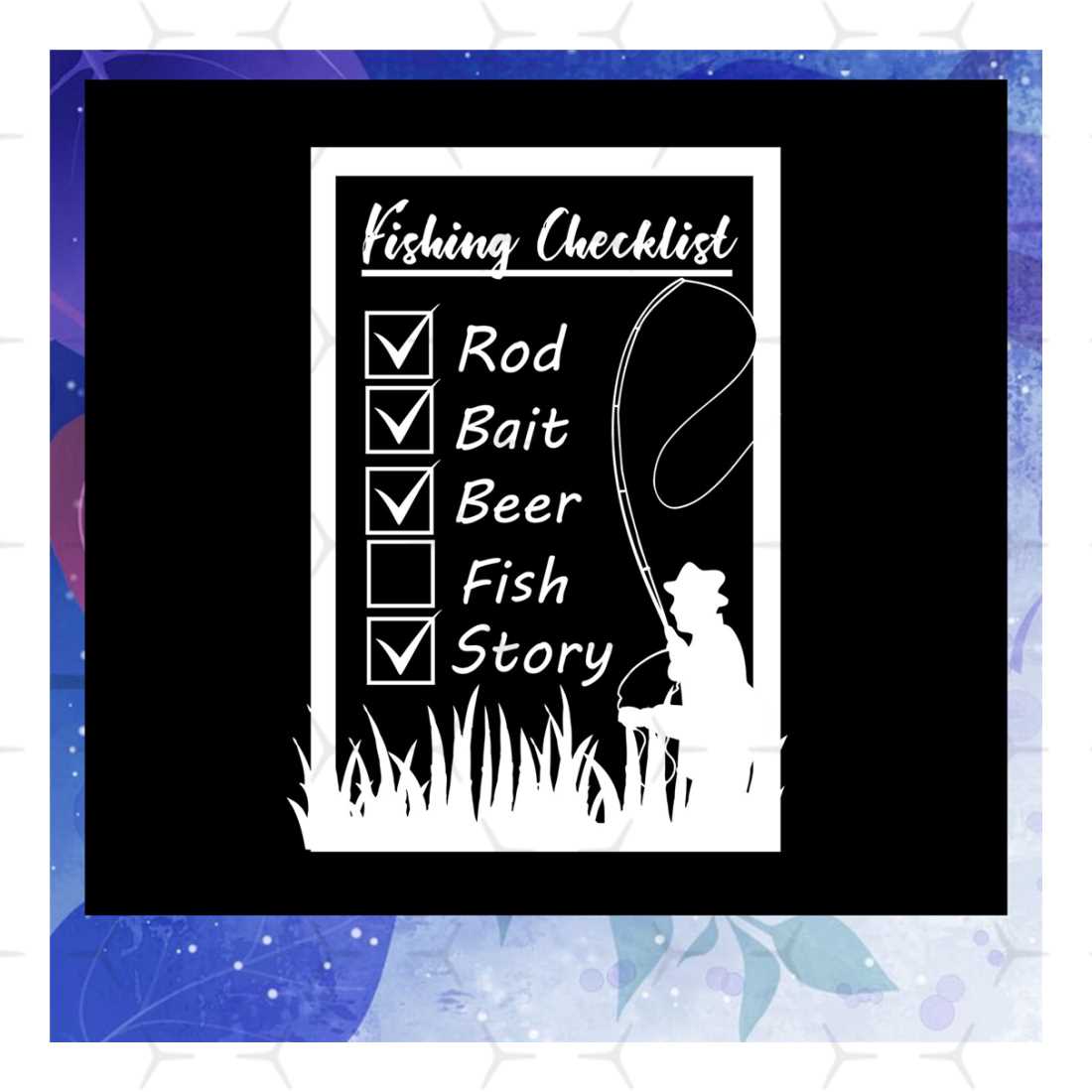 Fishing checklist svg, check list svg, Fishing girl svg, Fis | Inspire ...