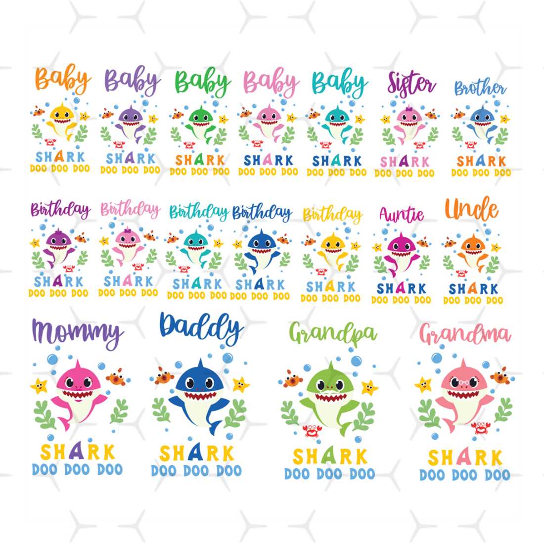 Baby Shark Bundle Svg, Trending Svg, Birthday Svg, Family Sv - Inspire ...