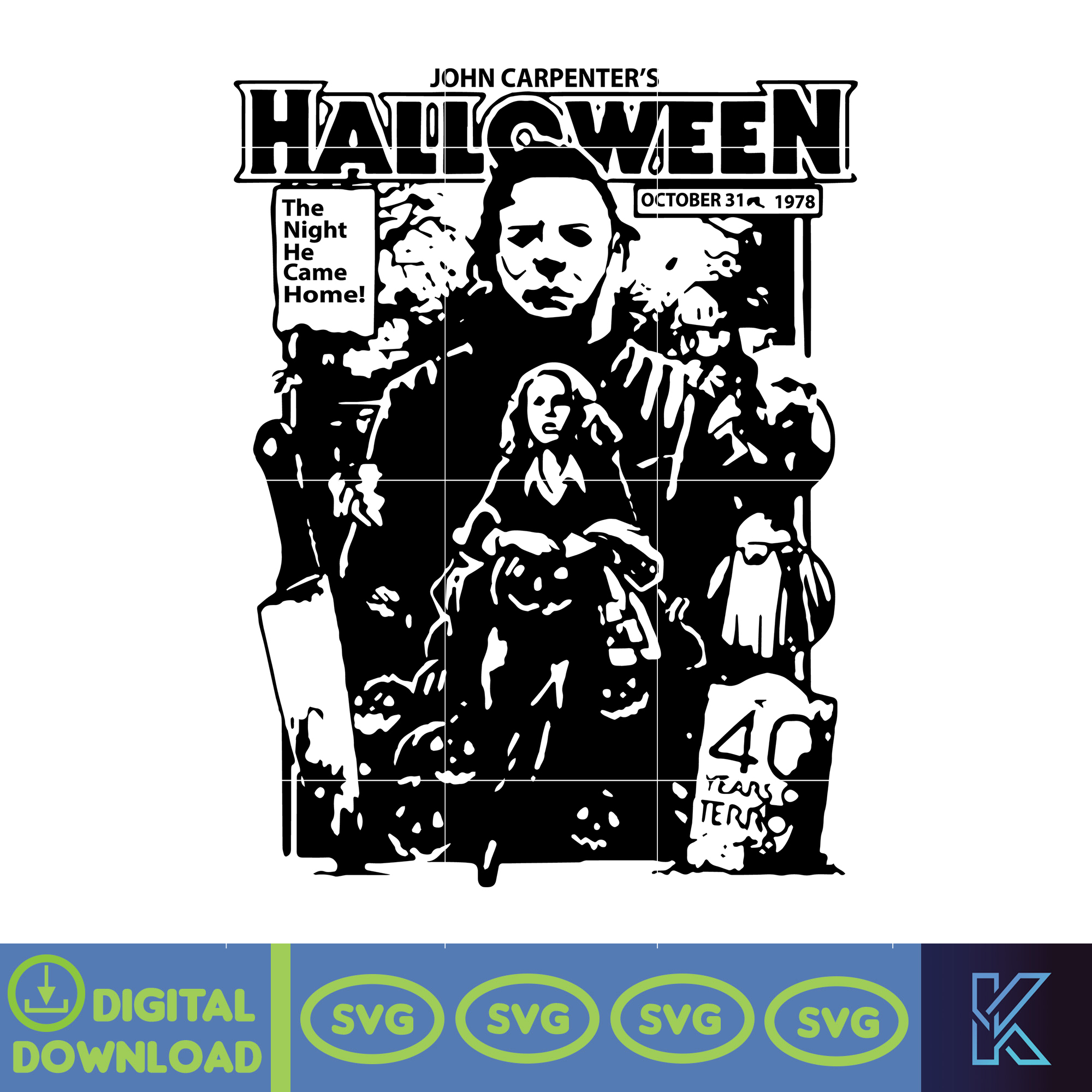Halloween Svg, Horror Svg, Horror Characters Svg File for Cr | Inspire ...