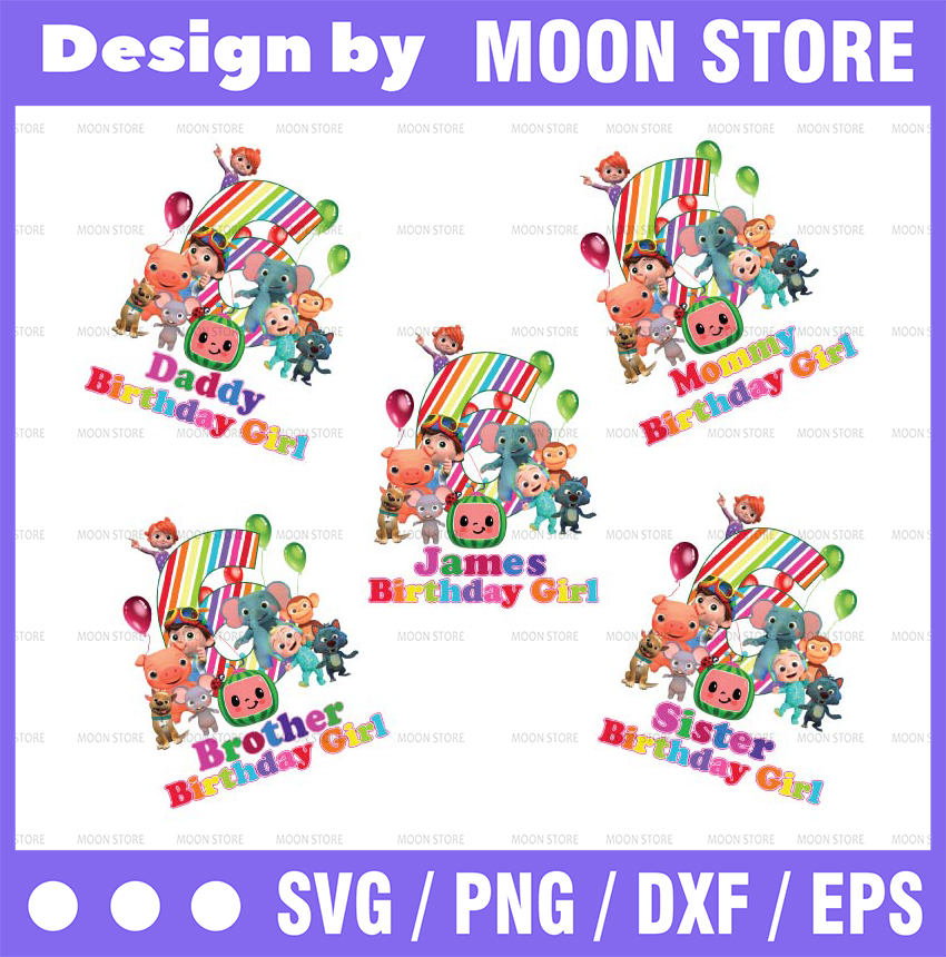 Personalized Coco melon birthday Png, Customized Cocomelon B | Inspire ...