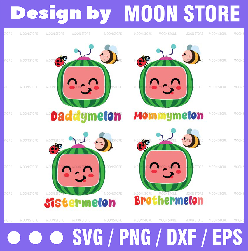 Birthday Family Watermelon Svg File, Daddymelon Mommymelon B | Inspire ...