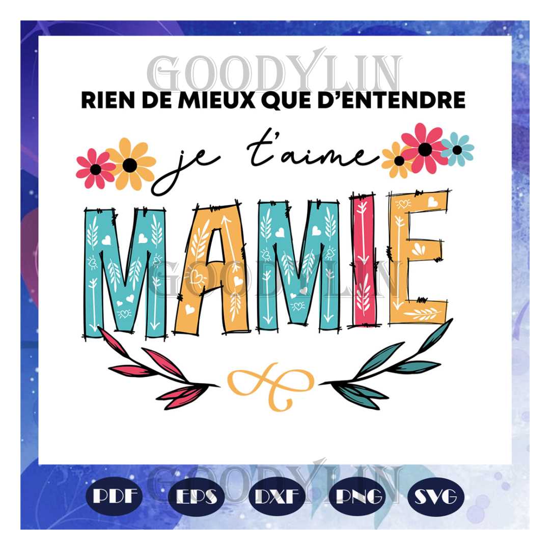 Mamie svg, mothers day svg, mother day, mother svg, mom svg, | Inspire ...