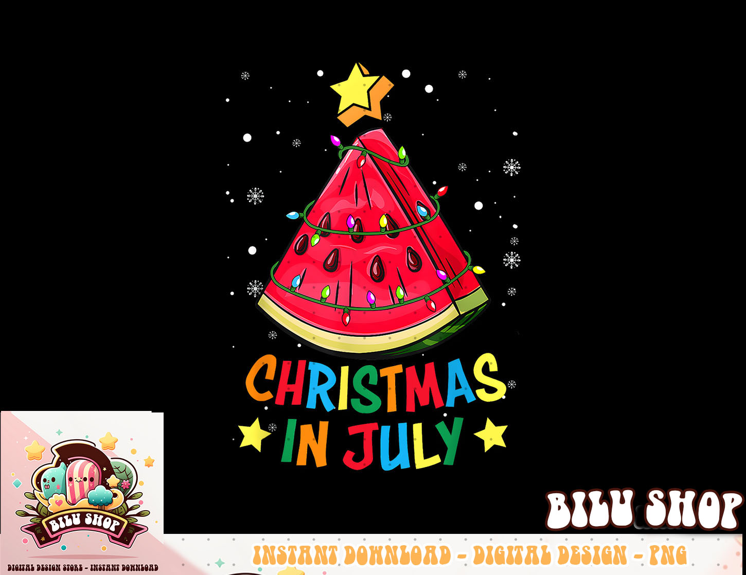 Christmas In July Watermelon Christmas Tree Summer Vacation | Inspire ...