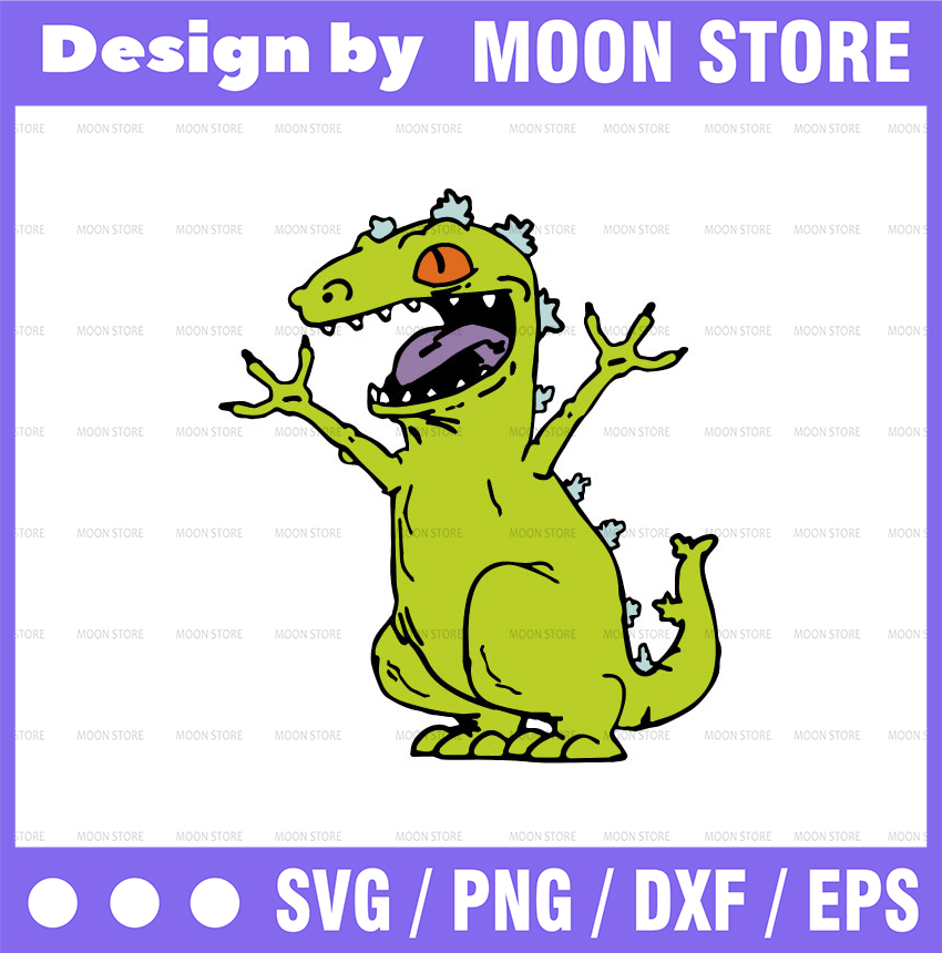 Reptar Rugrats SVG,png, dxf, Cricut, Silhouette Cut File, In | Inspire ...