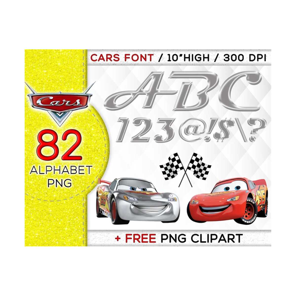 Cars Alphabet Bundle Png, Cars Font Png, Cars Png, Cars Stic | Inspire ...