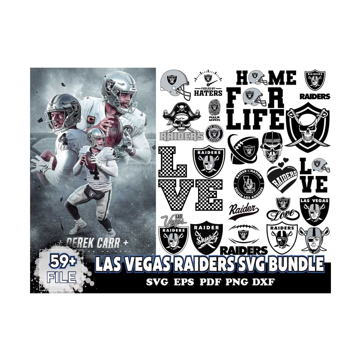 Las Vegas Raiders Svg Bundle, Raiders Logo Svg, NFL Svg, Foo | Inspire ...