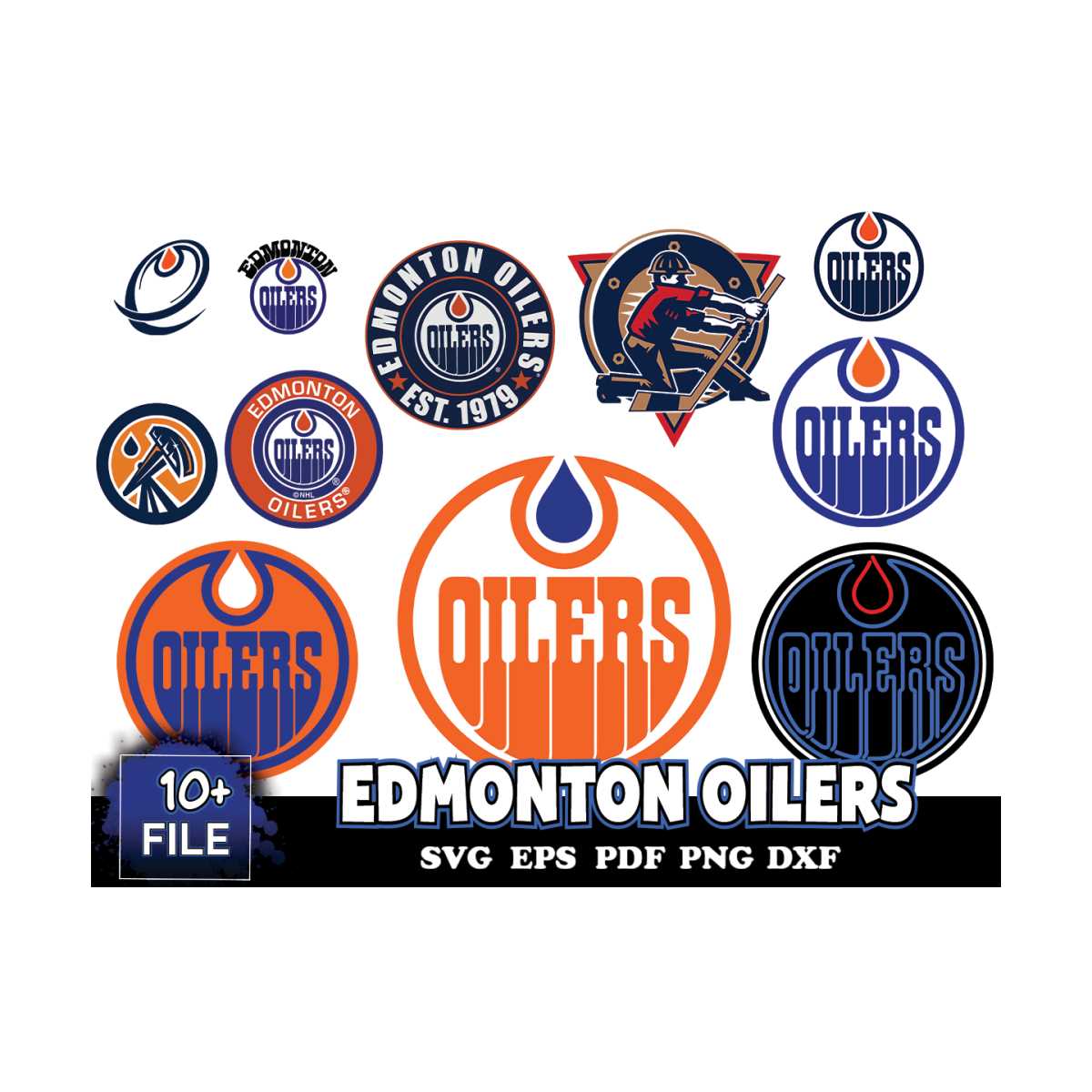 10 FILE Edmonton Oilers Svg Bundle | Inspire Uplift