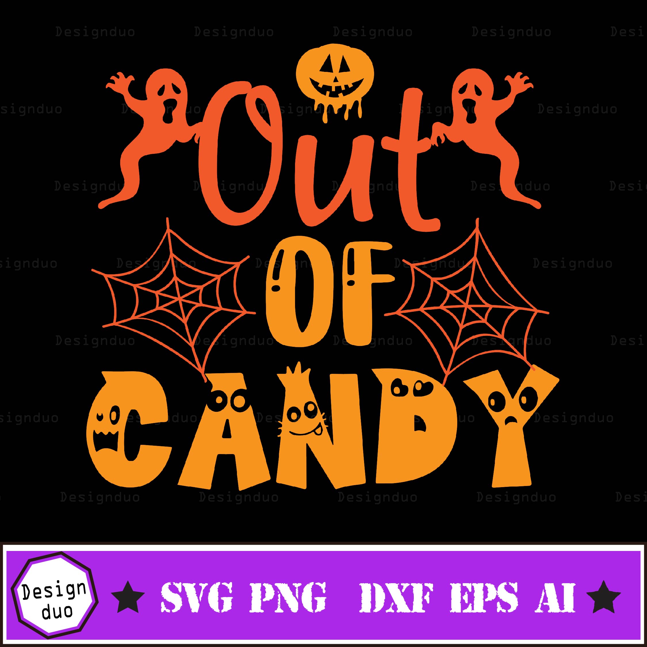 Out Of Candy Svg, Halloween Cut Files For Farmhouse Sign, Tr | Inspire ...