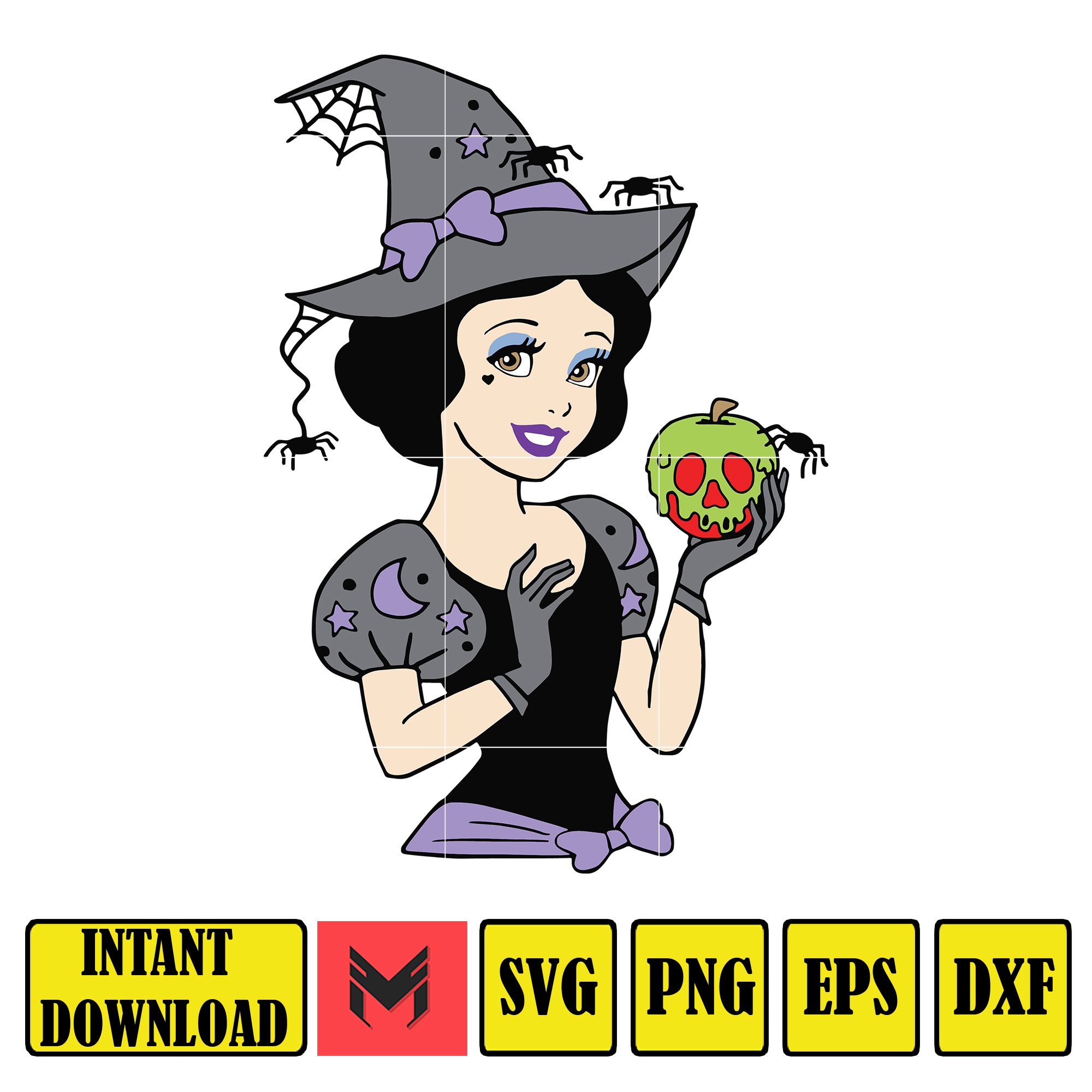 Disney Halloween Princesses Svg, Horror Disney Characters Sv - Inspire ...