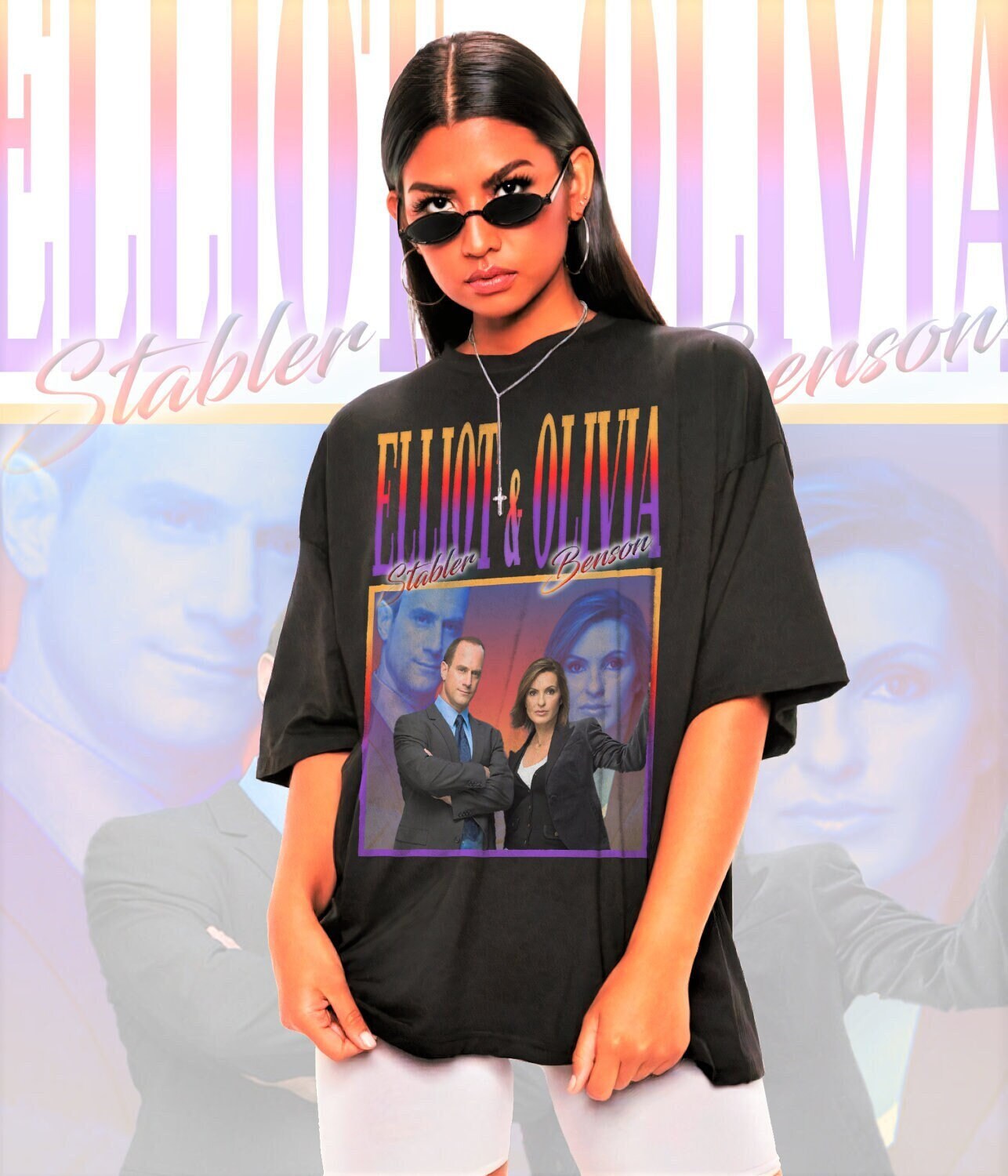 Retro Elliot Stabler Olivia Benson Shirt Law And Order Svu | Inspire Uplift
