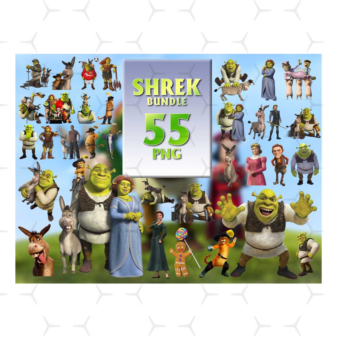 55 Files Shrek Bundle Png, Cartoon Png, Shrek Png, Shrek Bun | Inspire ...