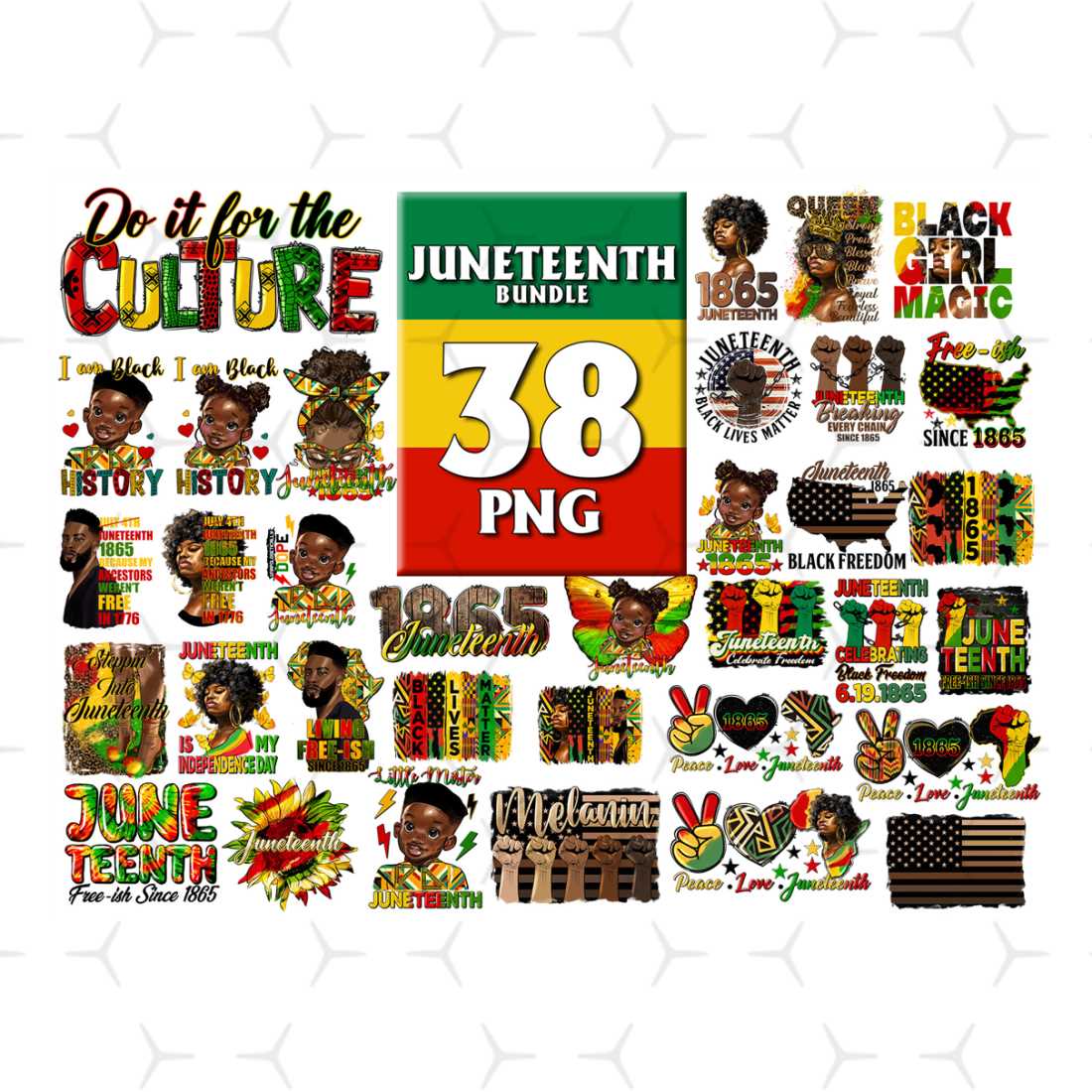 38 Files Juneteenth Bundle Png, Juneteenth Day Png, Juneteen | Inspire ...