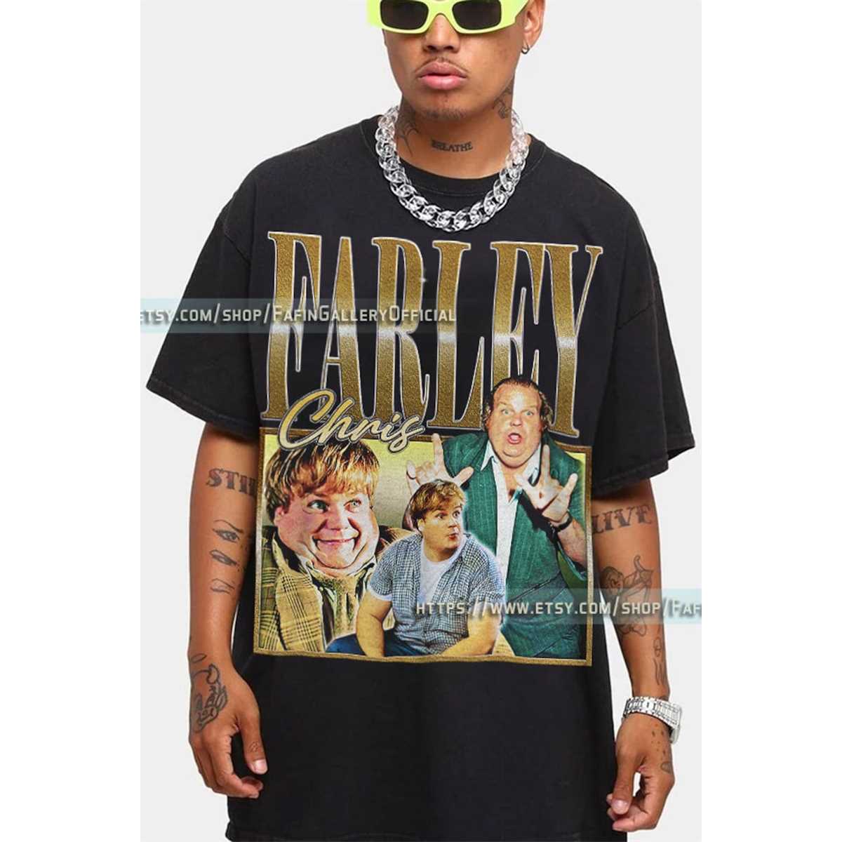 RETRO Chris Farley Shirt, Chris Farley Vintage| Chris Farley - Inspire ...