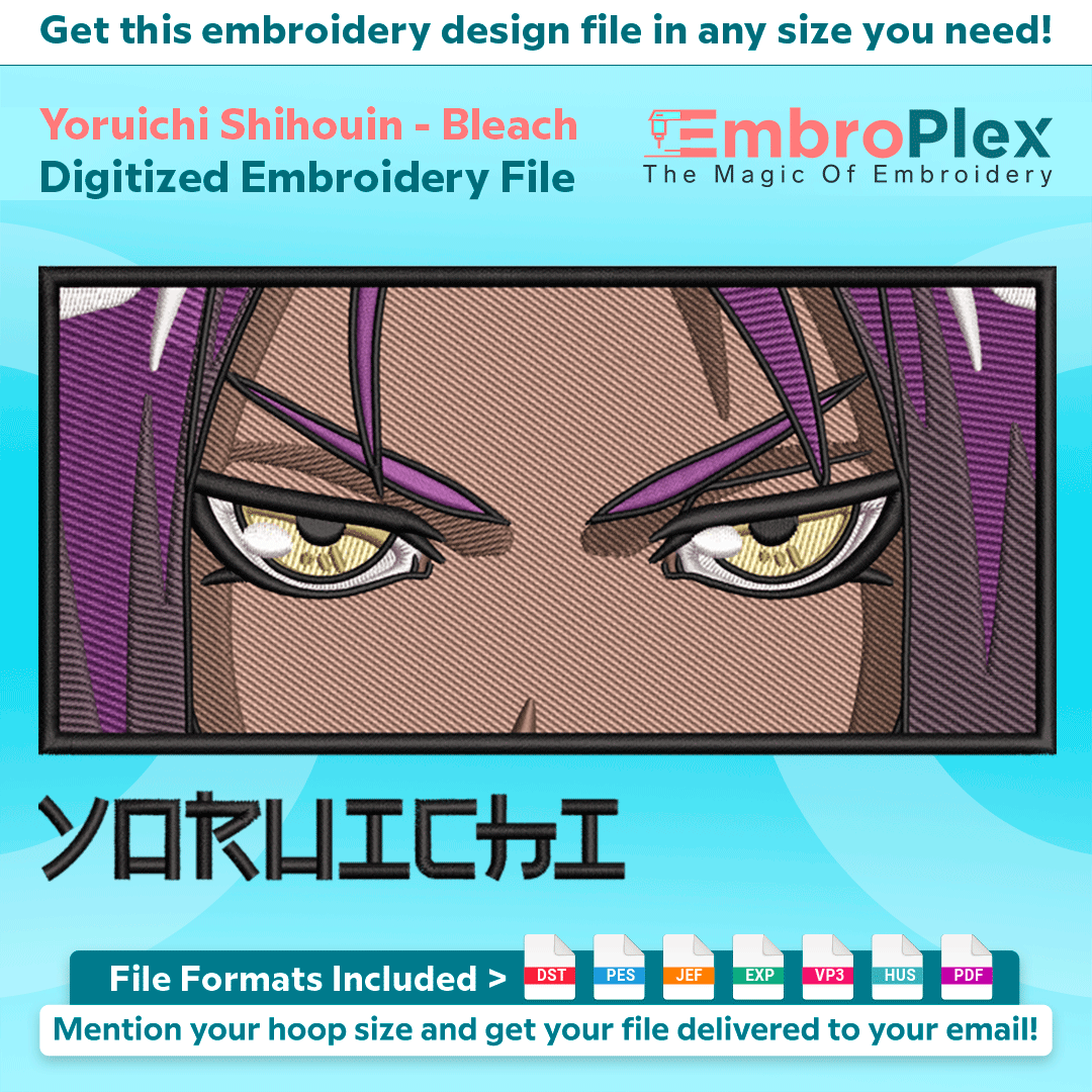 Yoruichi Shihouin From Bleach Embroidery Design File | Inspire Uplift