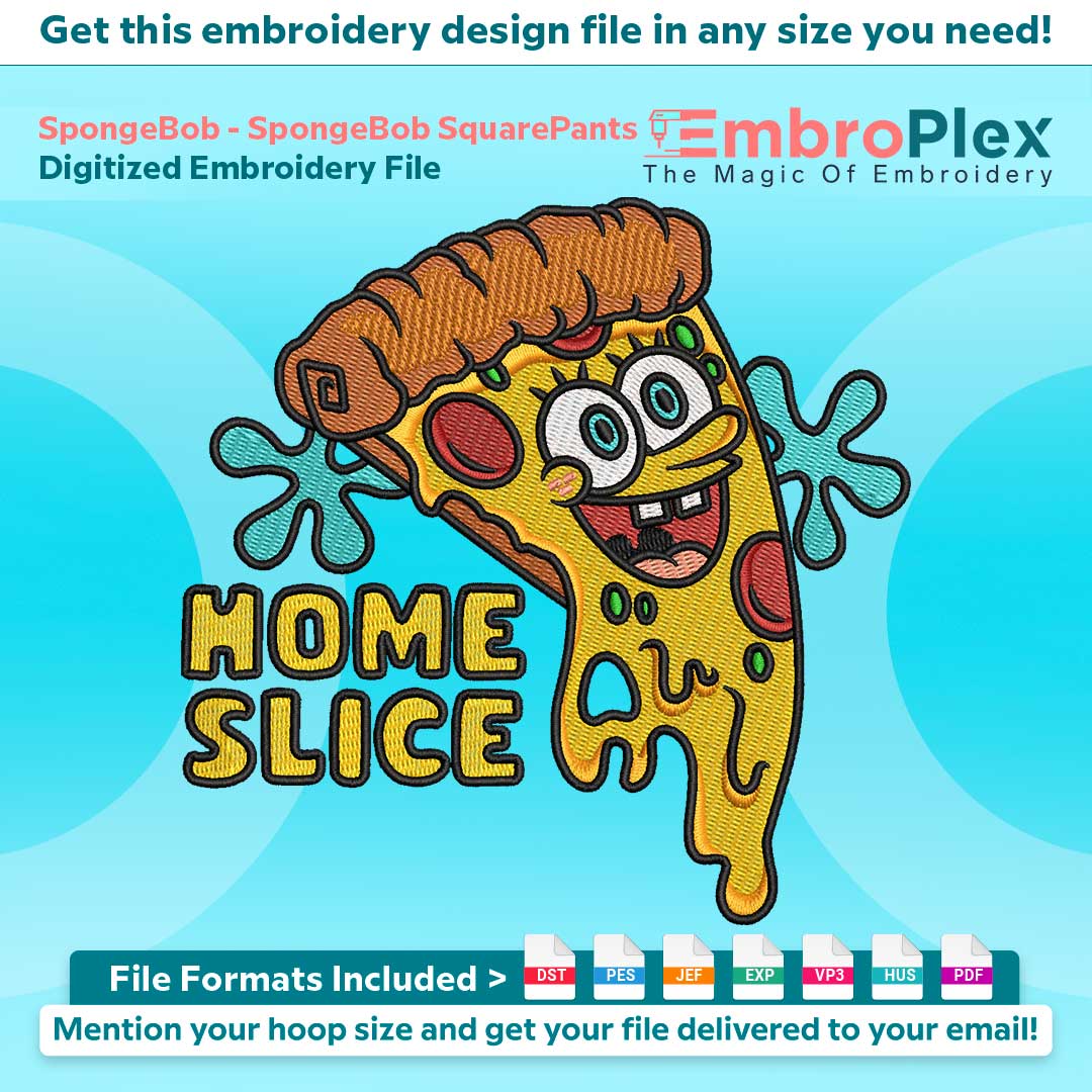 SpongeBob From SpongeBob SquarePants Embroidery Design Files | Inspire ...