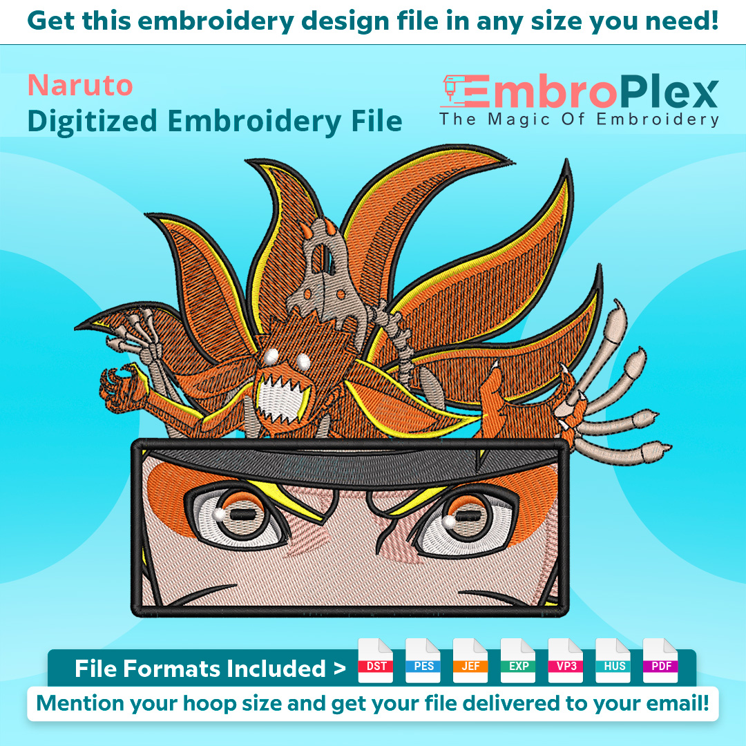 Naruto Embroidery Design | Inspire Uplift