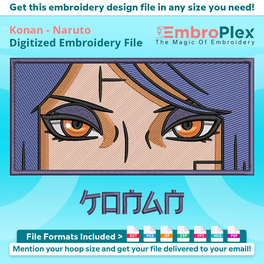 Konan Embroidery Design File | Inspire Uplift