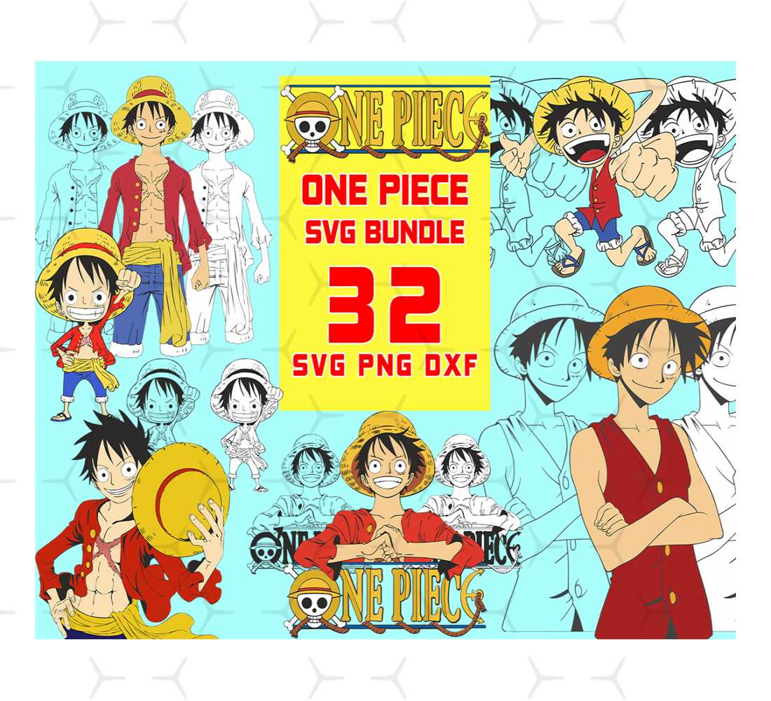 32 Files One Piece Svg Bundle, Cartoon Svg, Anime Svg, One P | Inspire ...