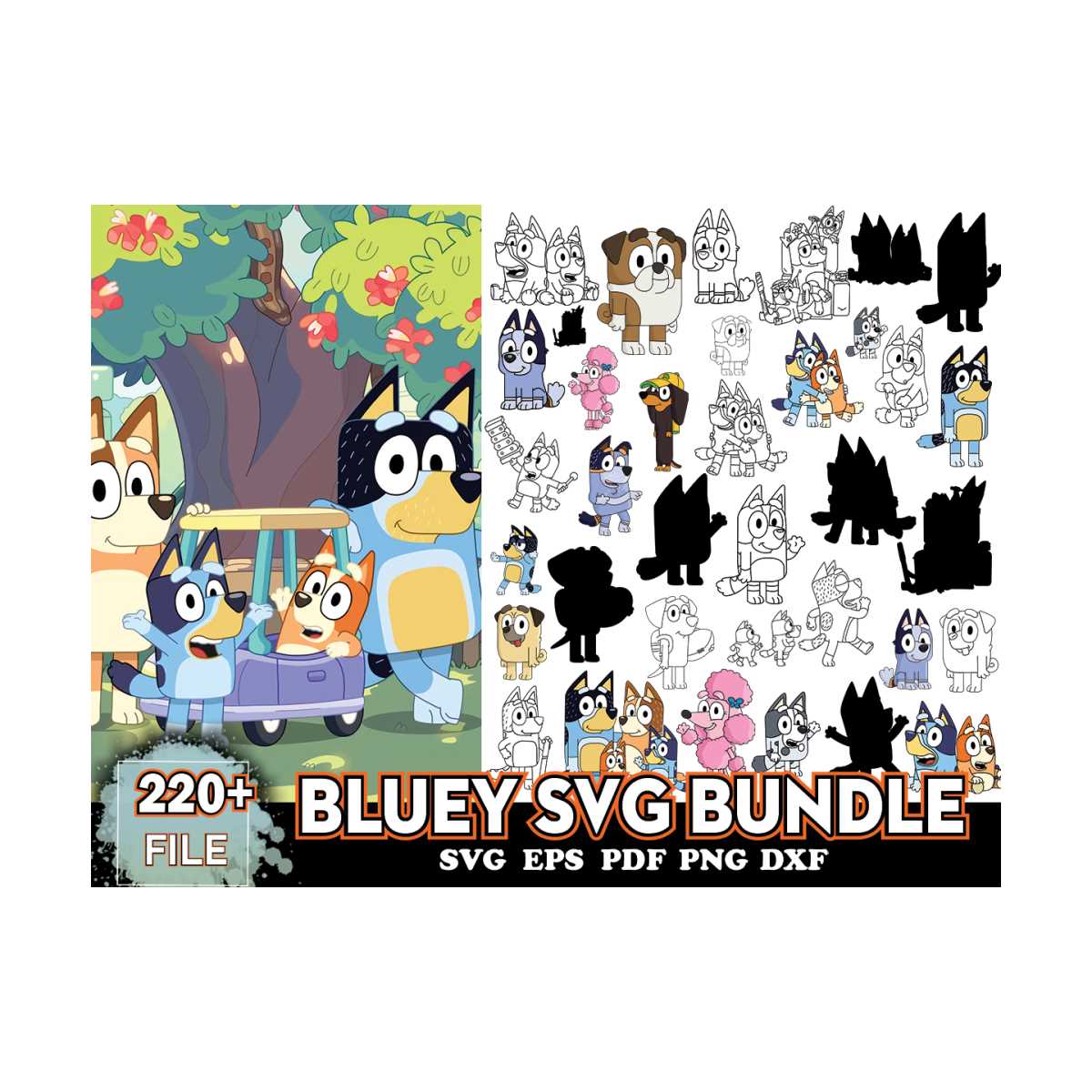220 Files Bluey Svg Bundle, Bluey Svg, Bluey Heeler Svg | Inspire Uplift
