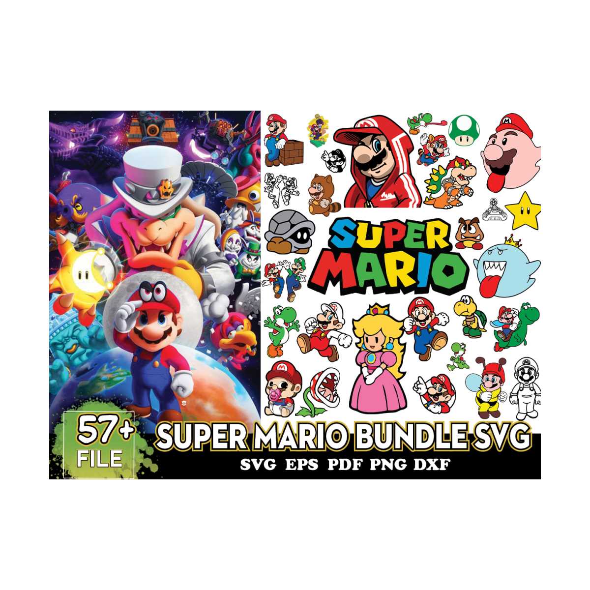 57 Super Mario Bundle Svg, Super Svg, Mario Game Svg | Inspire Uplift