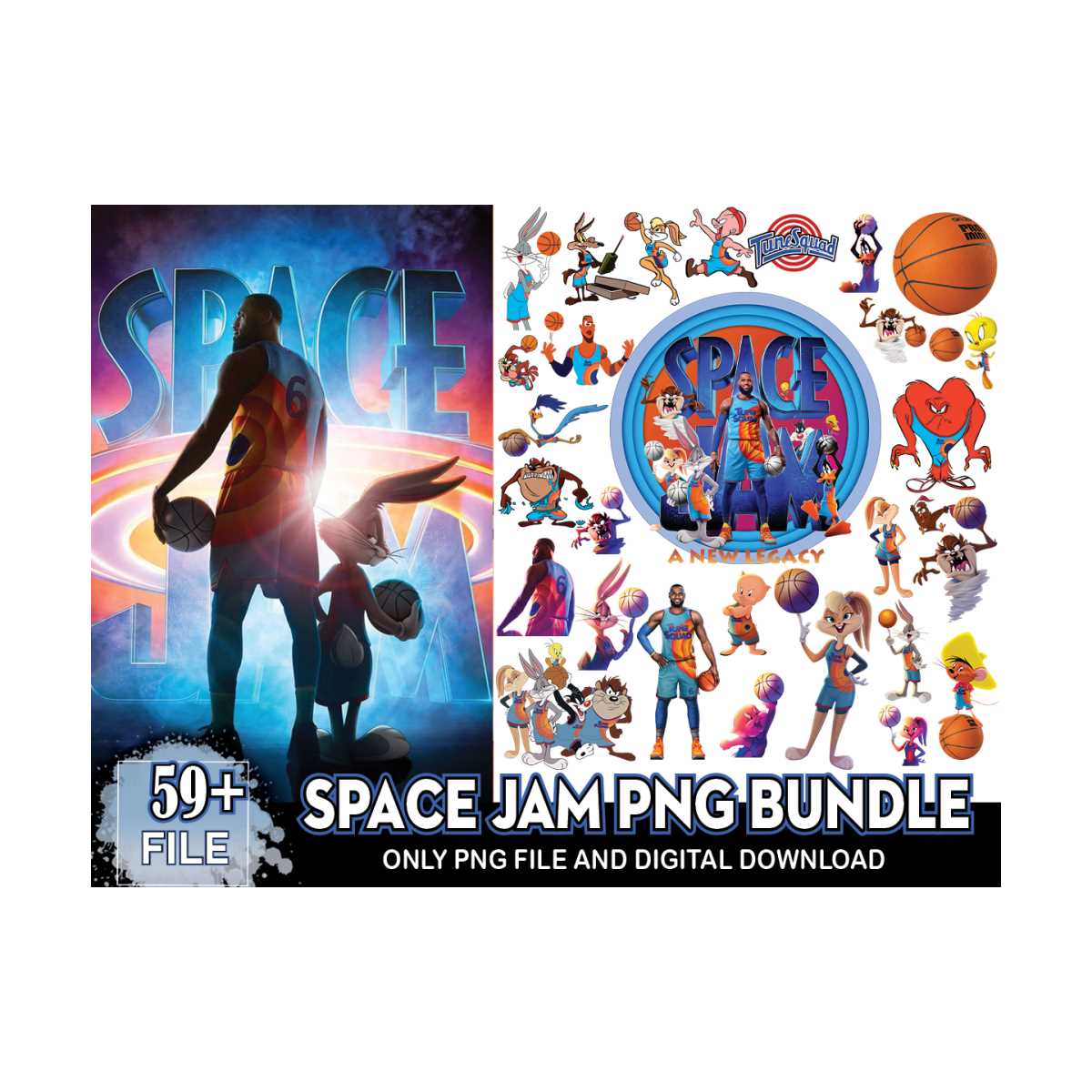 59 Files Space Jam Svg Bundle, Space Jam 2, Spacejam, Instan - Inspire ...
