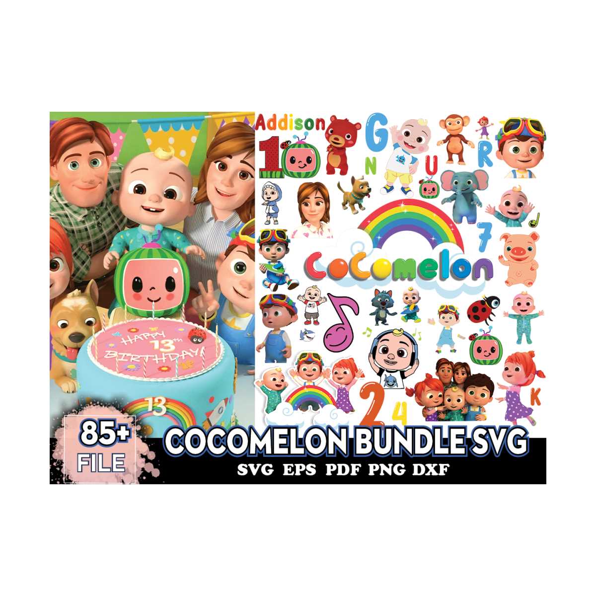 85 Files Cocomelon Bundle Svg, Cocomelon Svg | Inspire Uplift