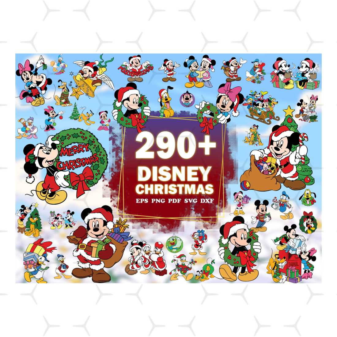 290 Files Christmas Mickey Disney Svg Bundle, Christmas Svg, | Inspire ...