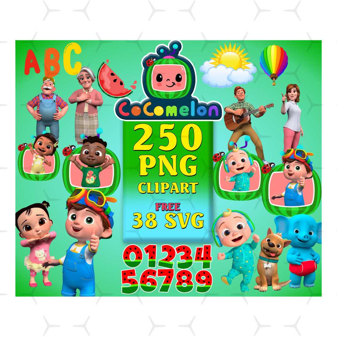 250 Cocomelon Clipart Bundle, Cocomelon Png Bundle, Cocomelo | Inspire ...