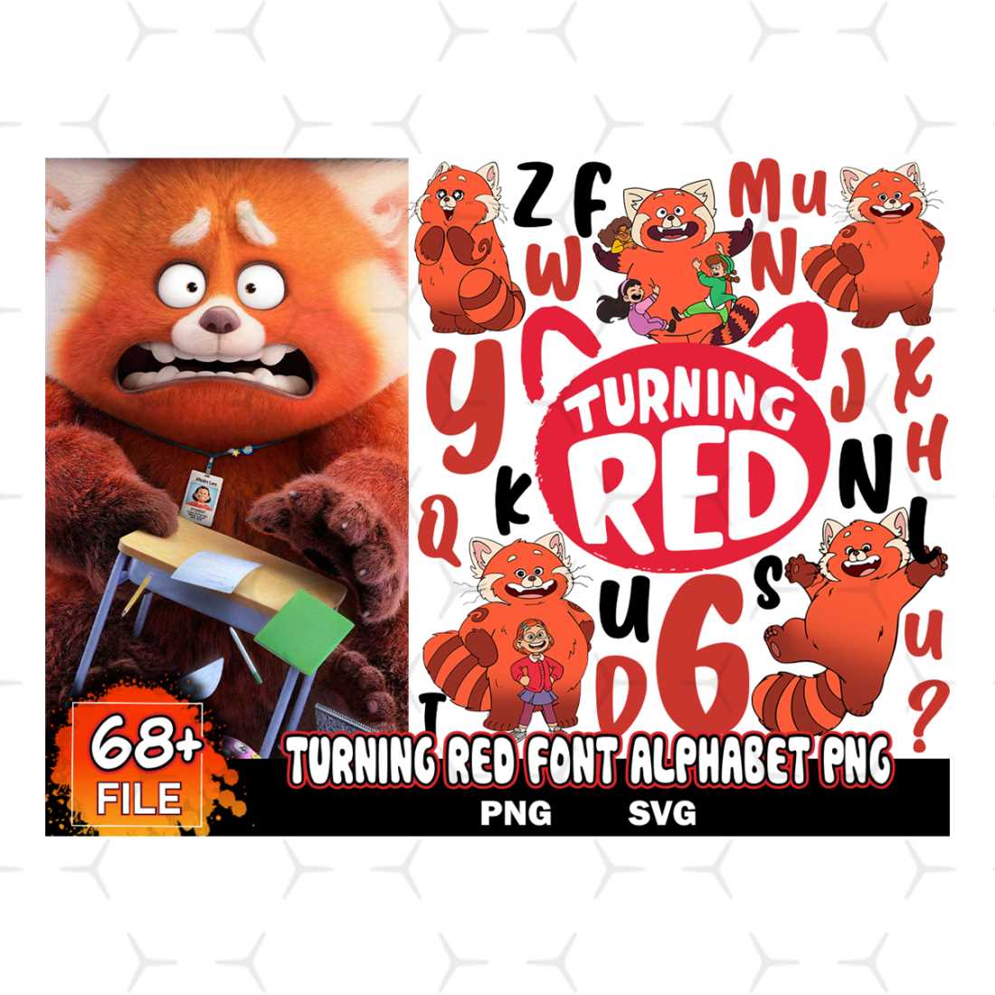 Turning Red Bundle Svg, Mei Lee Svg, Red Panda Svg, Meilin S | Inspire ...