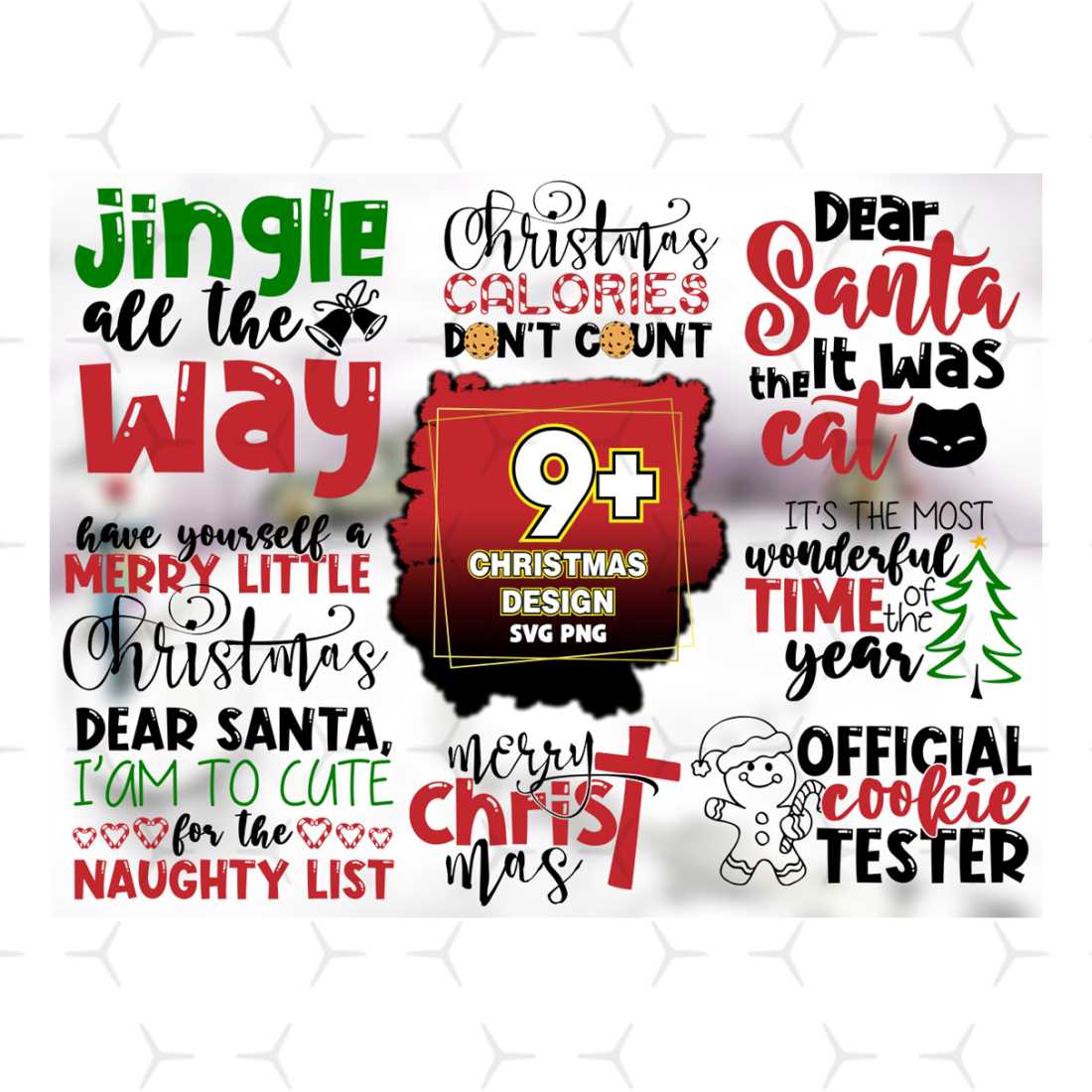 Christmas Design SVG Sublimation Bundle, Christmas Svg, Xmas | Inspire ...