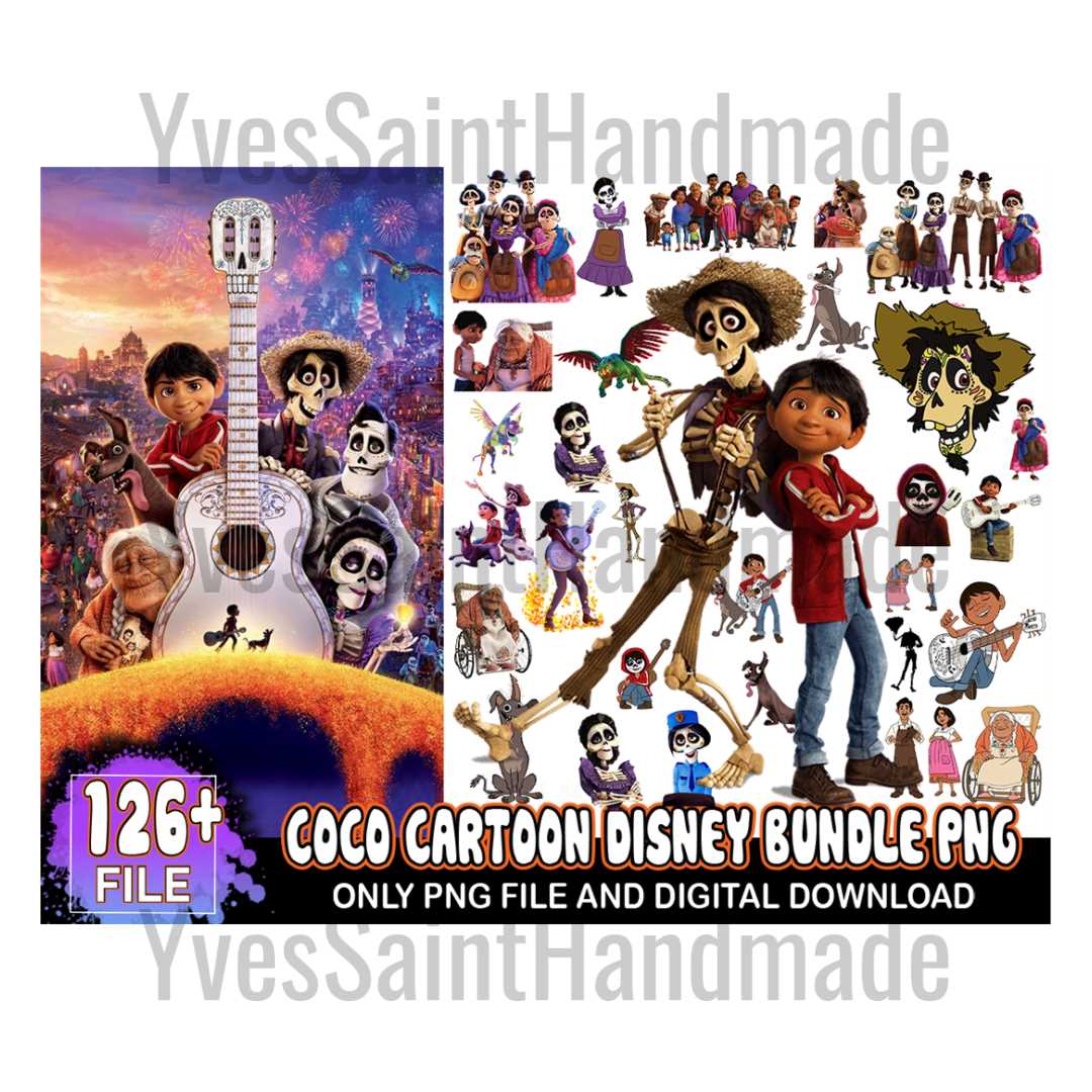 126 Files Coco Bundle Png, Disney Png, Cartoon Png | Inspire Uplift