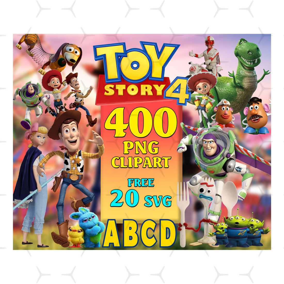 400 Toy Story Clipart Png, Toy Story 4 Bundle, Toy Story Bir | Inspire ...