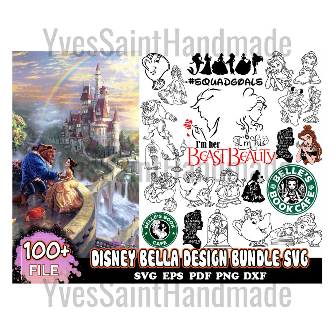 100 Disney Bella Bundle Svg, Disney Svg, Bella Svg - Inspire Uplift