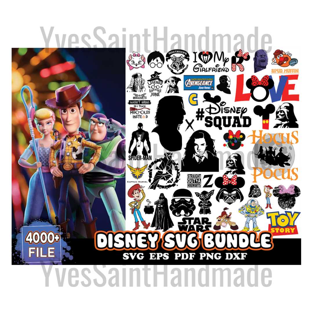 4000 Disney Svg Bundle, Disney Svg, Mickey Svg - Inspire Uplift