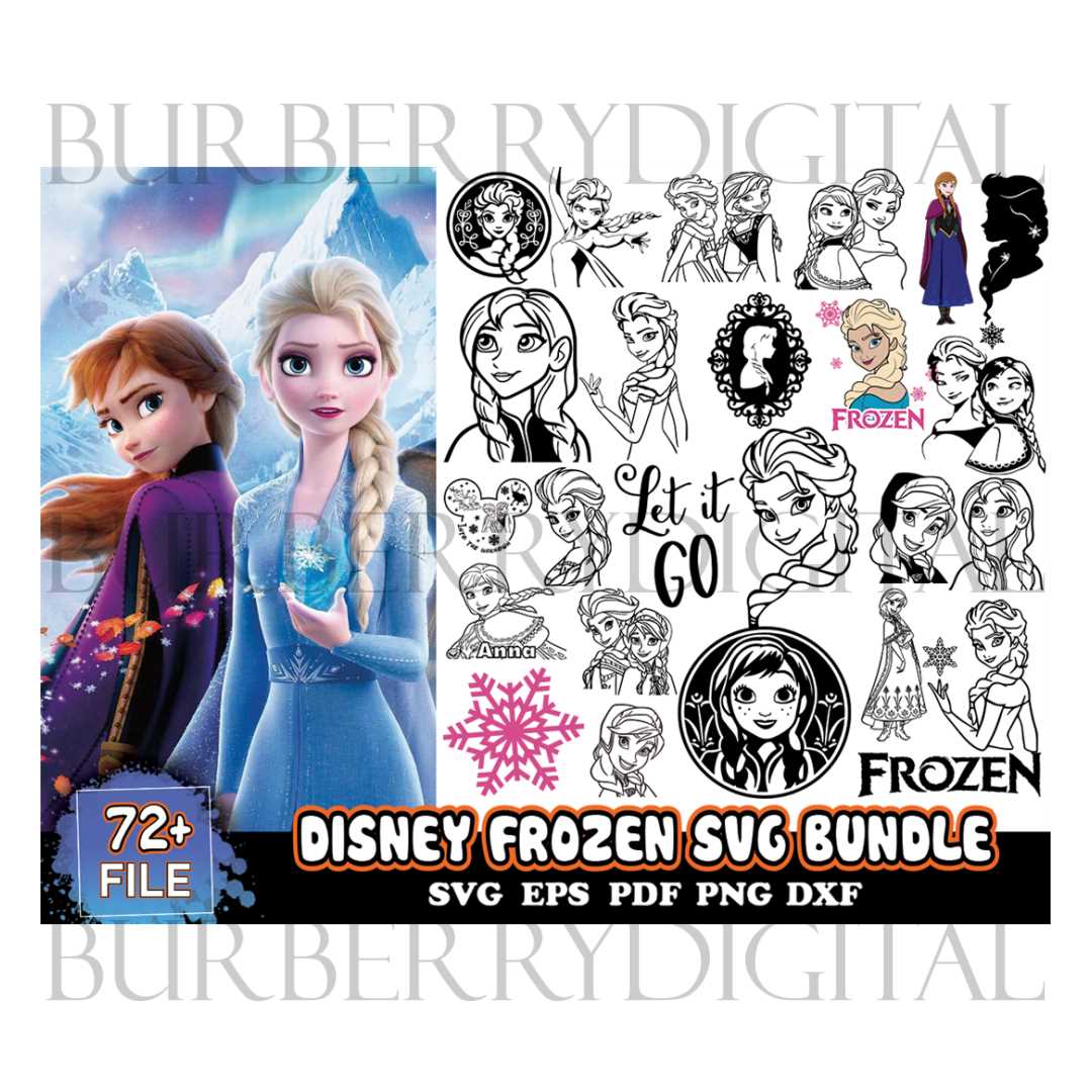 Disney Frozen Svg Bundle, Princess Svg, Disney Svg | Inspire Uplift