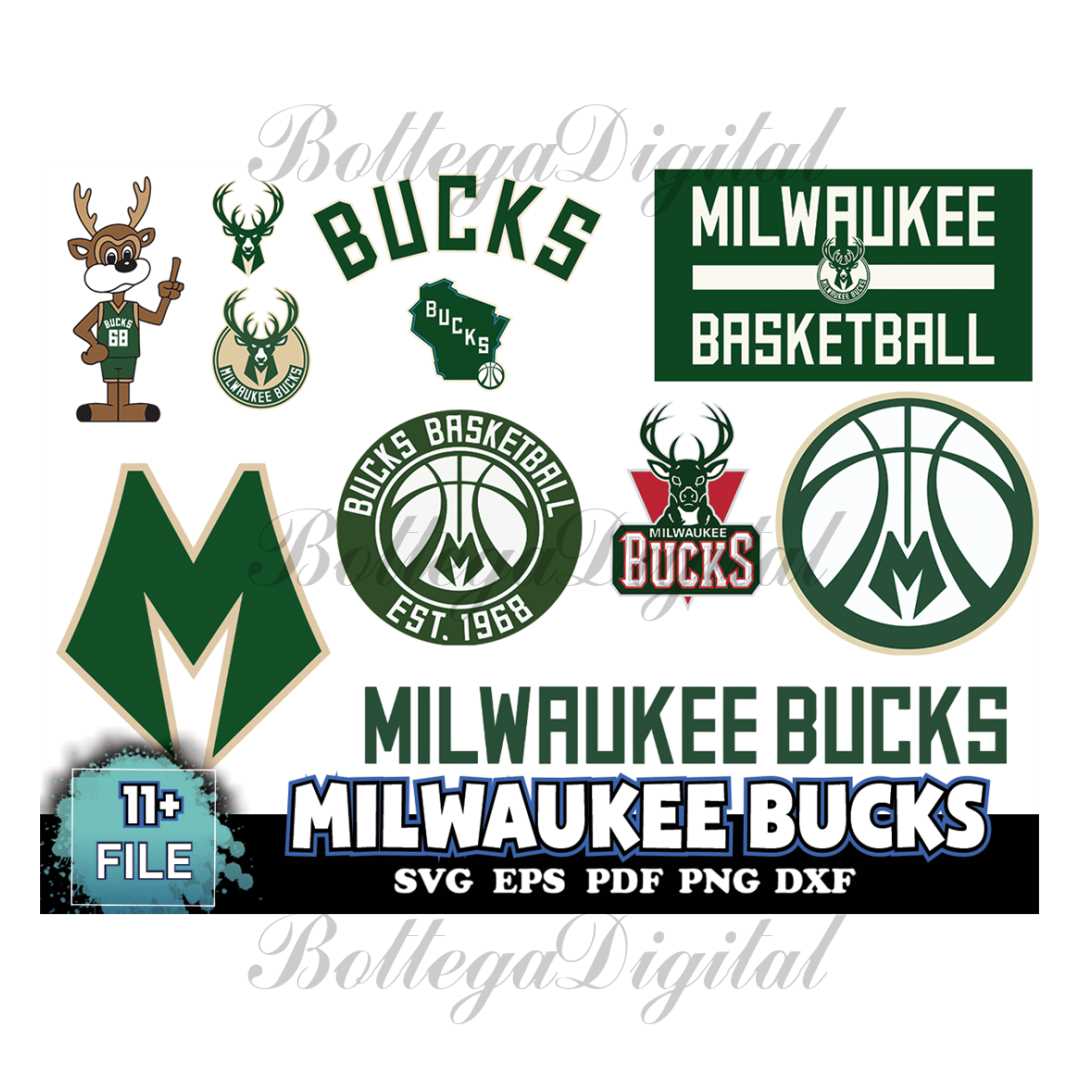 11 FILE milwaukee bucks Svg Bundle | Inspire Uplift
