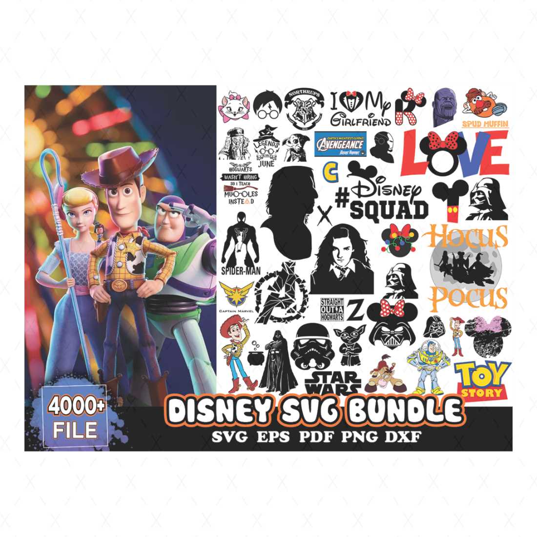 4000 Disney Svg Bundle, Disney Svg, Mickey Svg - Inspire Uplift