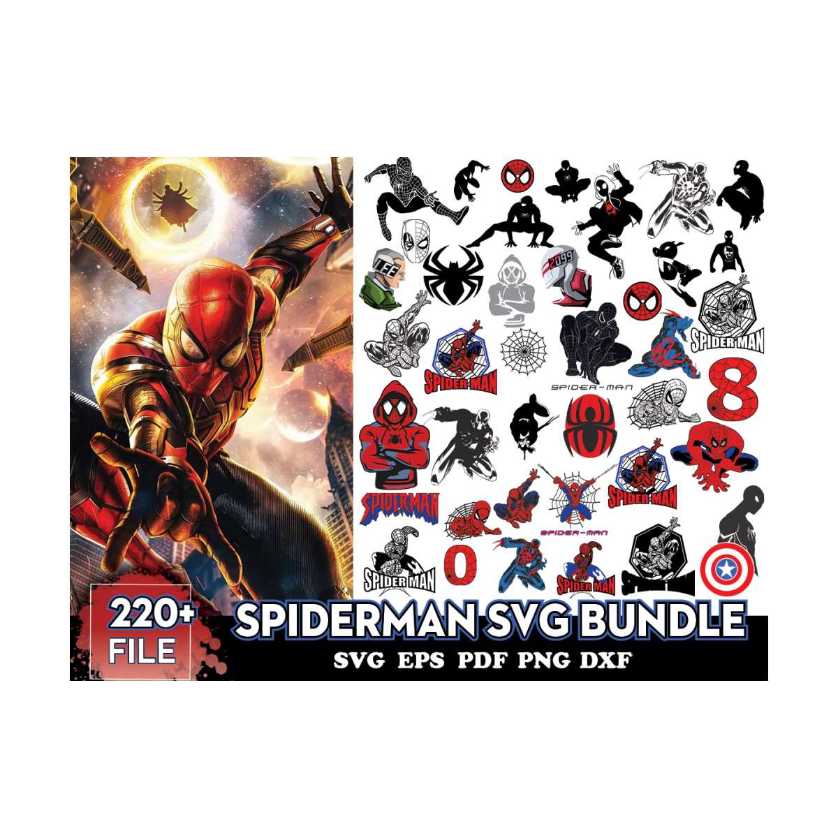 220 Spiderman Svg Bundle, Spiderman Svg, Avengers Svg | Inspire Uplift